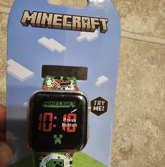 Minecraft | Accessories | Minecraft Led Kids Watch Creeper New | Poshmark